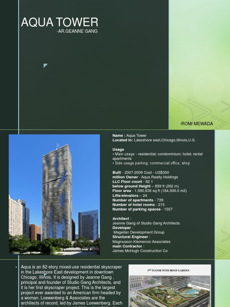 Aqua Tower | PDF | Economic Sectors | Buildings And Structures
