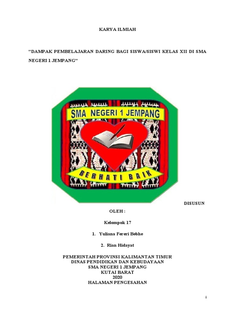 KARYA - ILMIAH - XLL - IPS - 2yuliana Fereri Dan Rian Hidayat KTI | PDF | Kesehatan Holistik