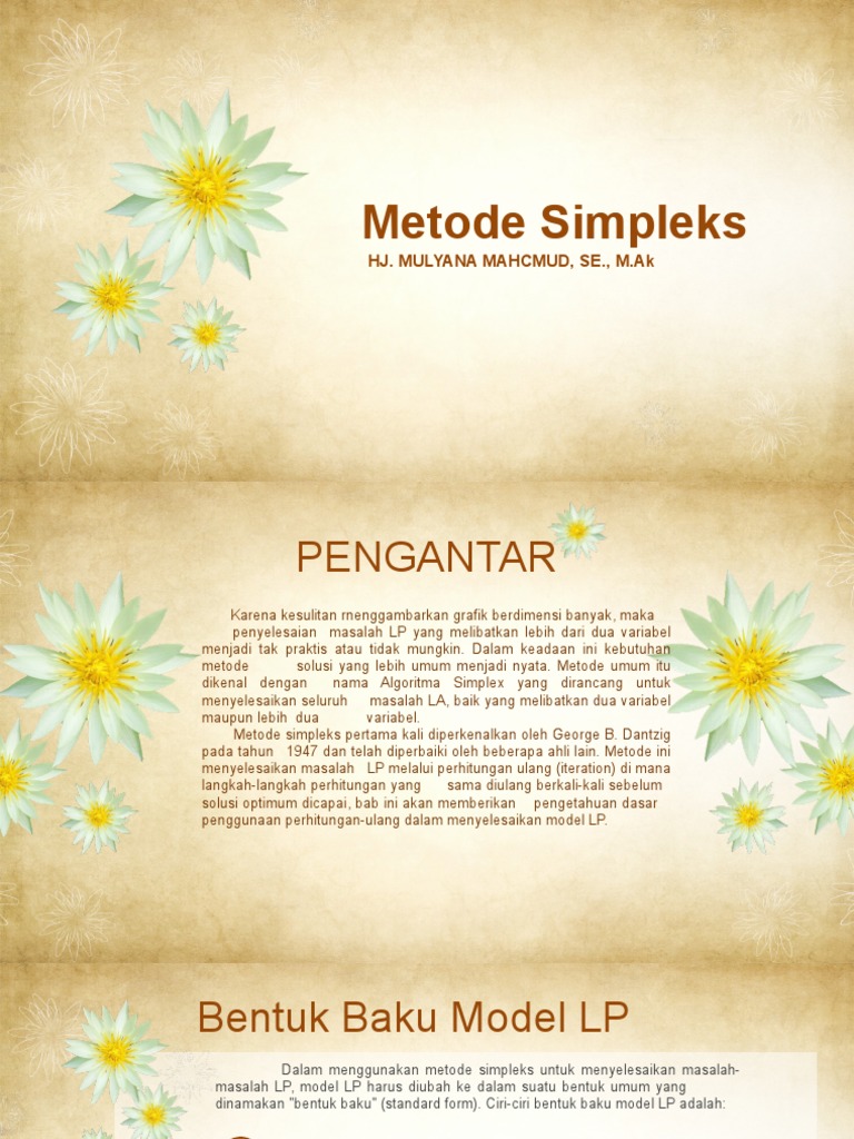 Metode Simpleks | PDF