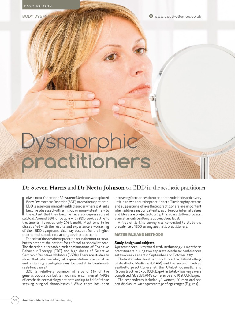 Understanding the Prevalence of Body Dysmorphic Disorder Among ...