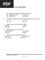 Electrical Basic Test With Answers | PDF | Volt | Watt