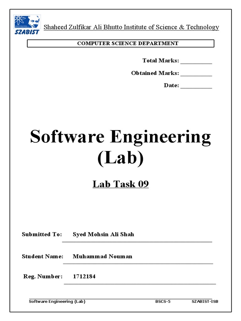 Software Engineering (Lab) | PDF