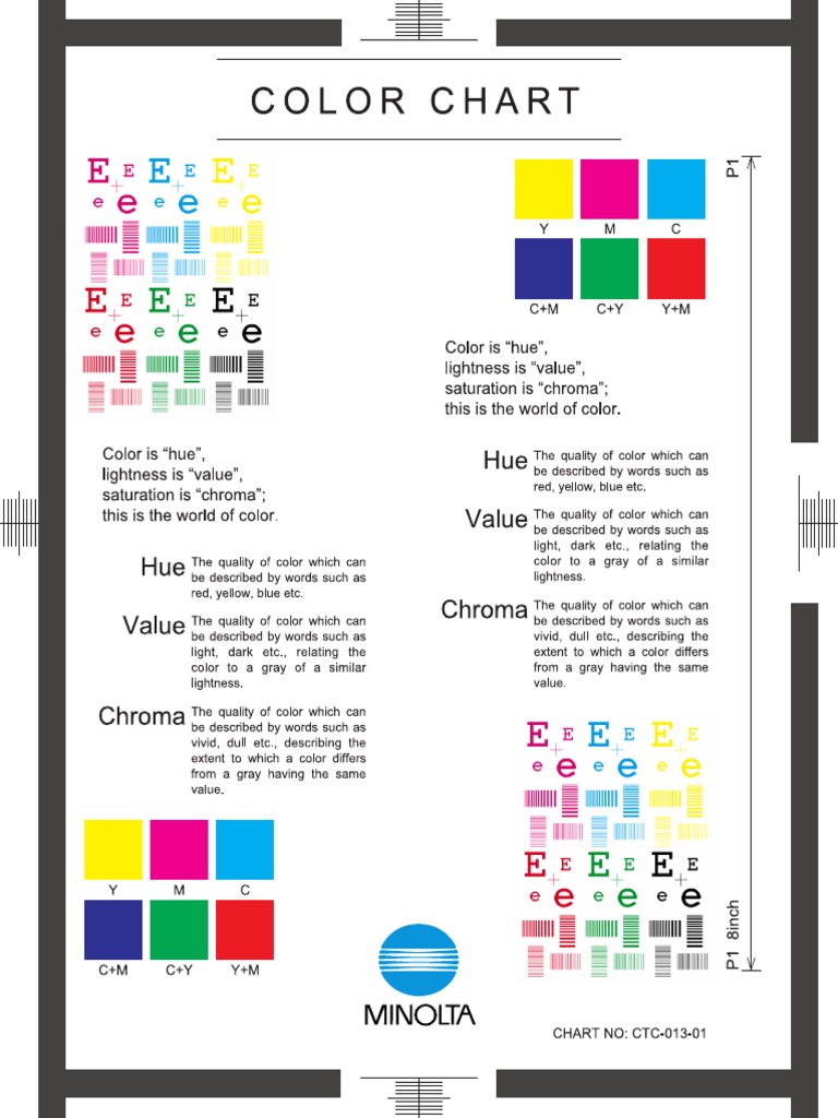 Test Chart Color Minolta | PDF