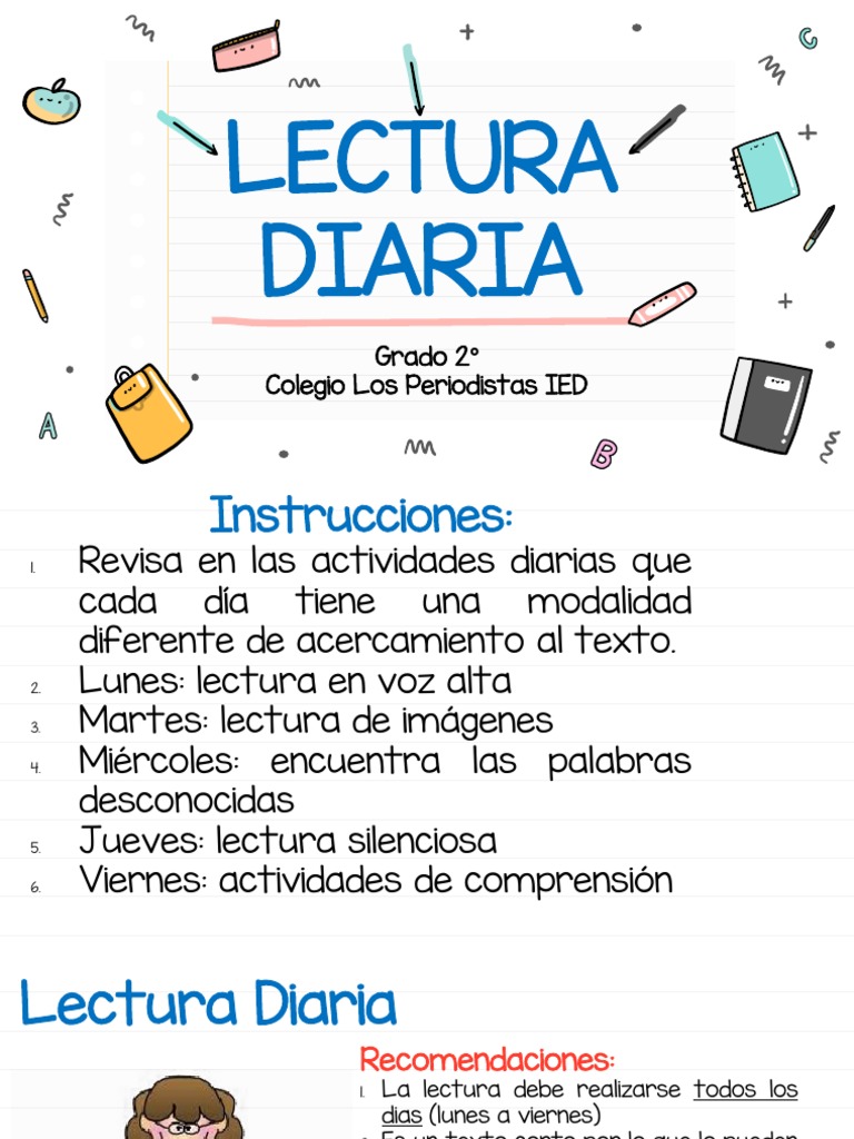 Lectura Diaria para Primer Grado | PDF