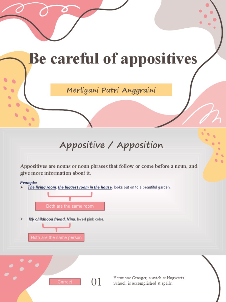 Be Careful of Appositives | PDF