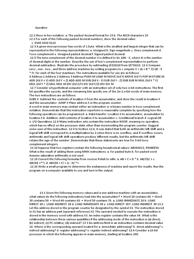 Document 1 | PDF | Binary Coded Decimal | Theory Of Computation