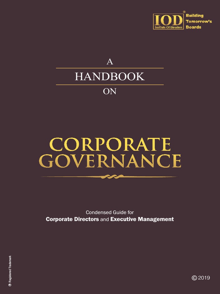 A Handbook On Corporate Governance | Download Free PDF | Corporate ...