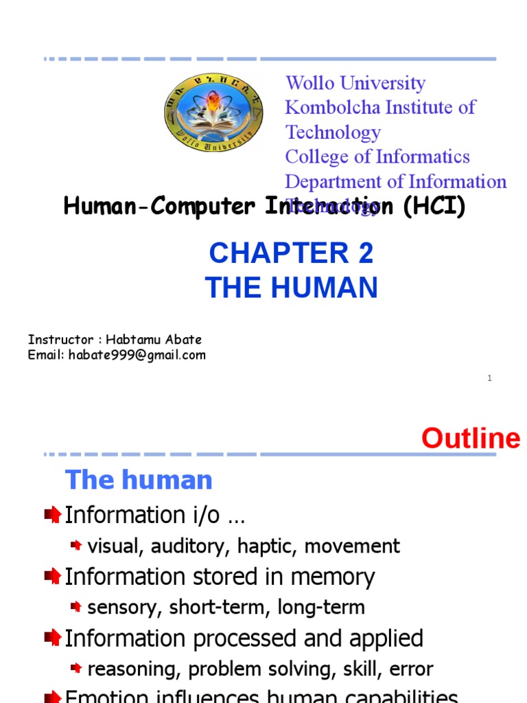 HCI Chapter 2 | PDF | Perception | Deductive Reasoning