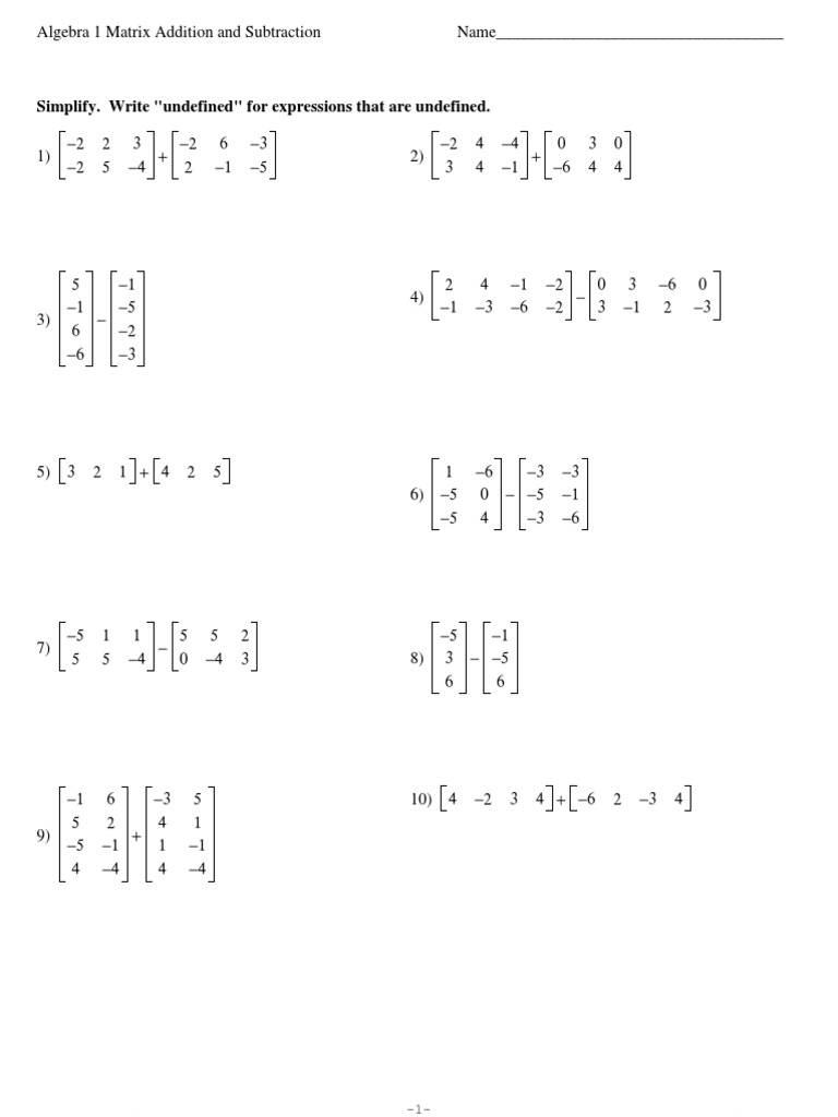Simplify. Write "Undefined" For Expressions That Are Undefined | PDF ...