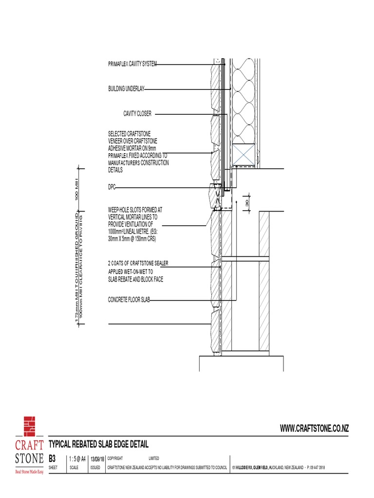 B3 Rebated Slab Edge Detail | PDF