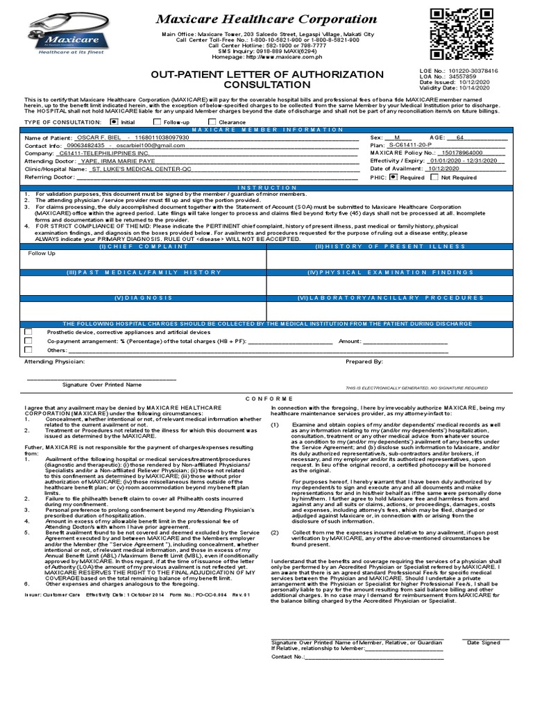 Maximizing Healthcare Coverage: An Analysis of Maxicare's Out-Patient ...