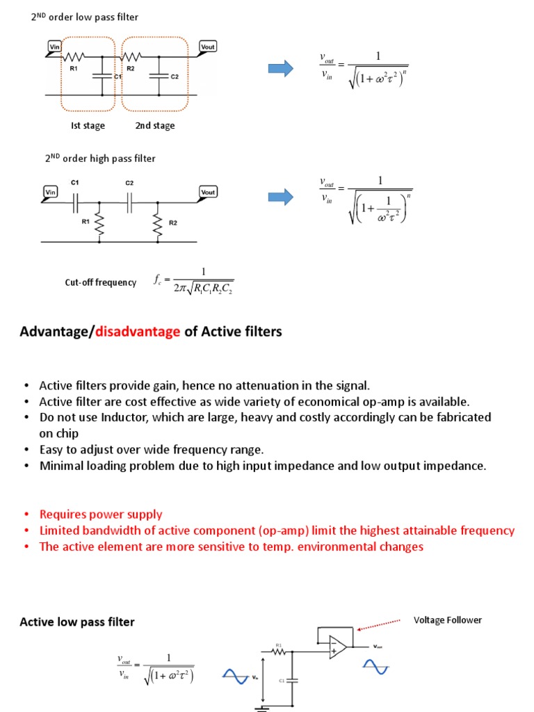 2 Order Low Pass Filter: Ist Stage 2nd Stage | PDF | Electronic Filter ...