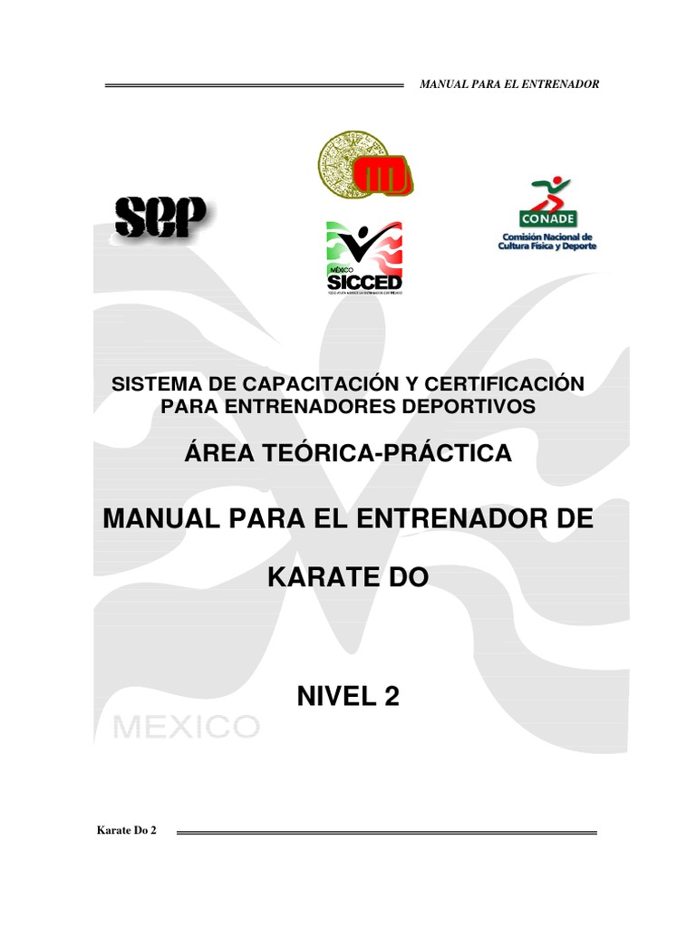 Manual para el entrenador de Karate Do: Enfoque en las katas para ...