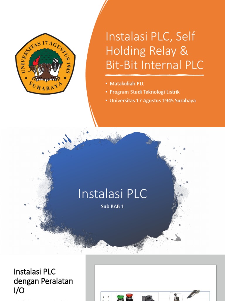 3 - Instalasi PLC, Self Holding Relay Bit-Bit Internal PLC | PDF