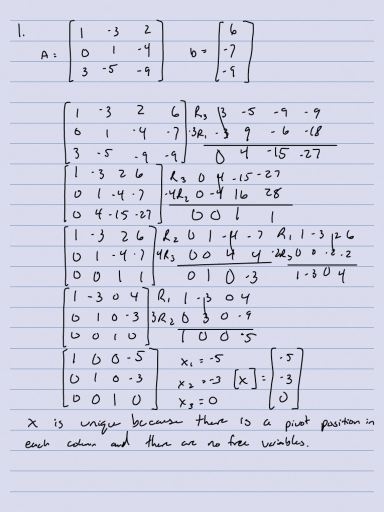 Unique Because: Position | PDF | Linear Map | Mathematical Analysis