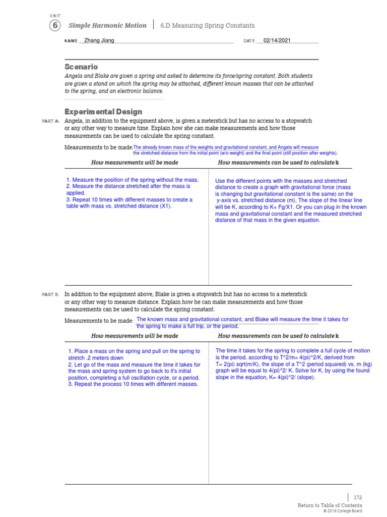 Worksheet 6D | Download Free PDF | Mass | Gravity