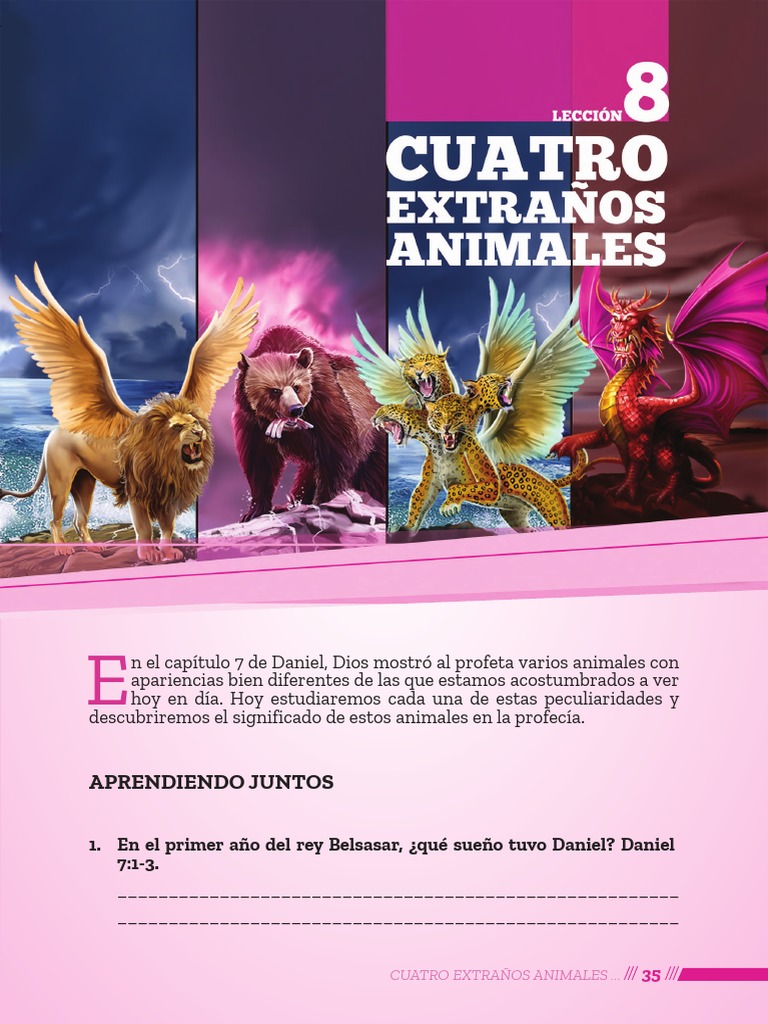 Significado de los Cuatro Animales en Daniel | PDF | Daniel (figura ...