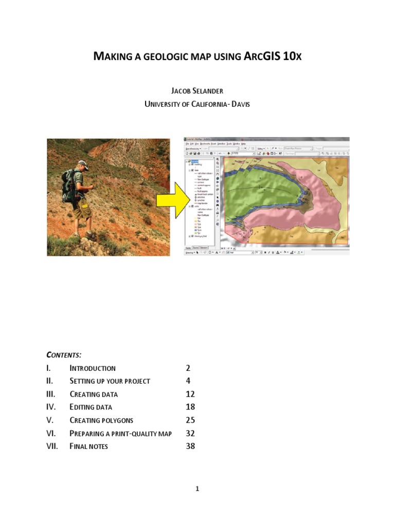Geologic Mapping with ArcGIS 10X Guide | PDF | Arc Gis | Geographic ...