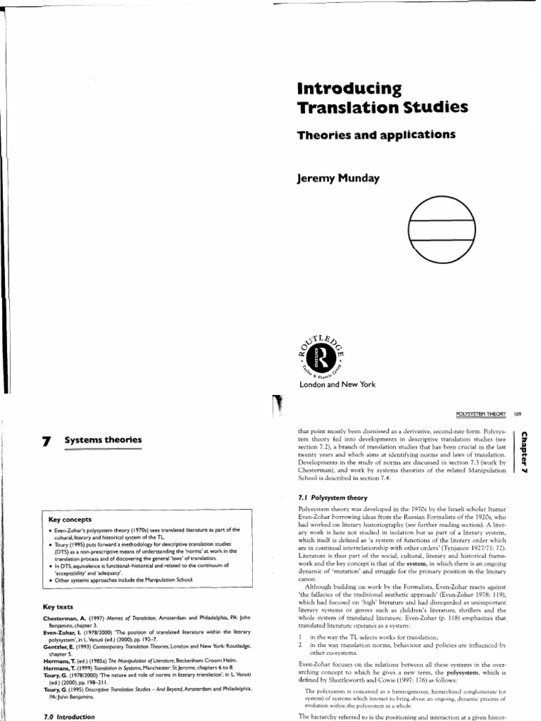 Introducing Translation Studies: Theories and Applications | PDF ...