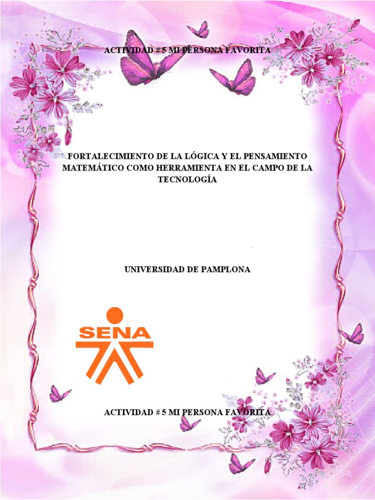 Actividad # 5 Mi Persona Favorita | PDF