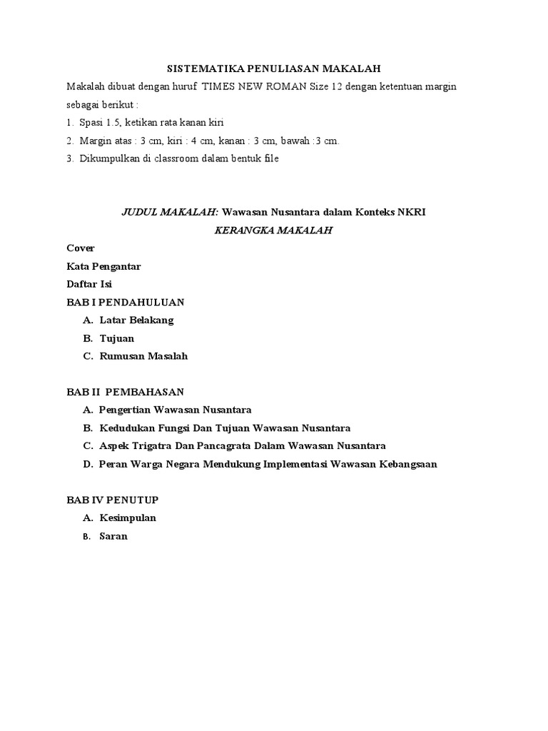 Format Makalah | PDF