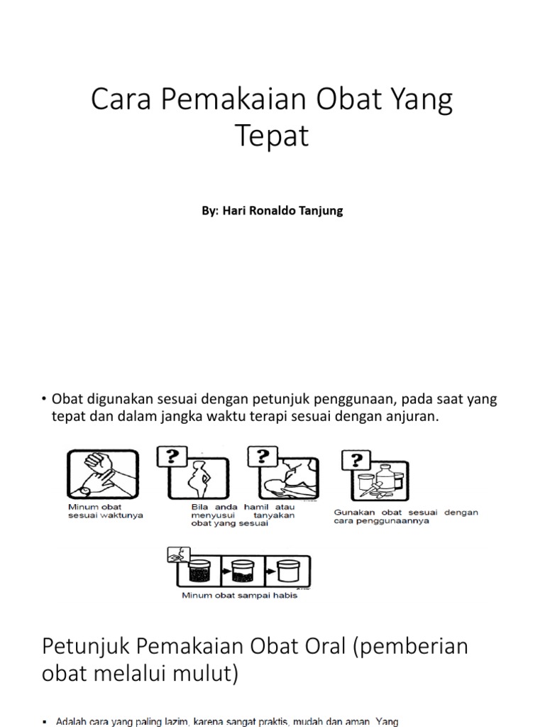 Cara Pemakaian Obat Yang Tepat | PDF | Kesehatan Holistik | Sains ...