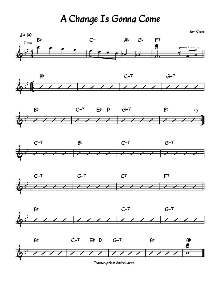 A Change Is Gonna Come | PDF