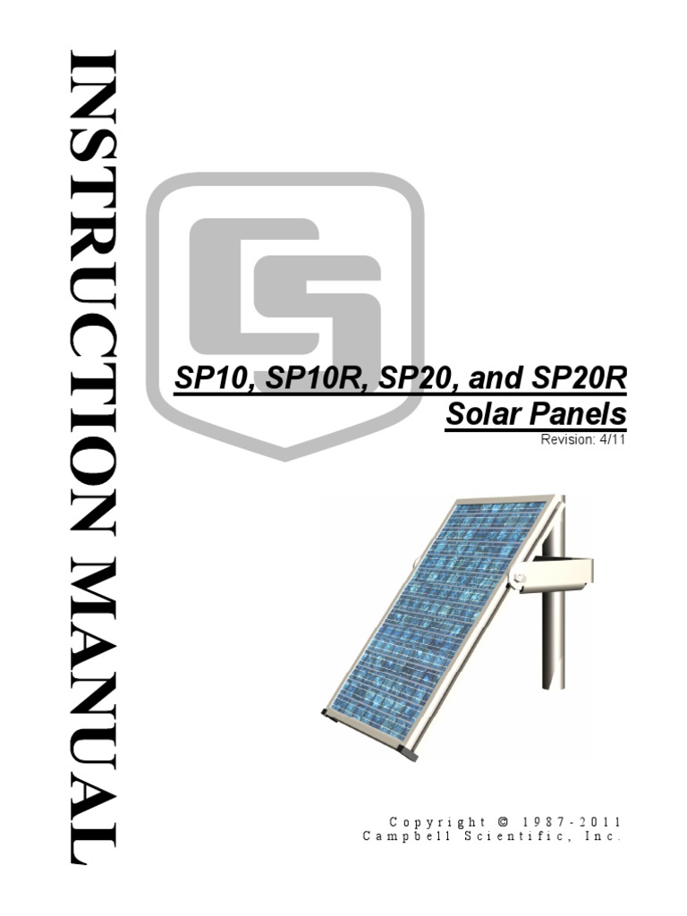 Manual - Panel Solar - sp10 | PDF | Solar Panel | Electrical Connector