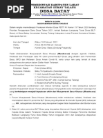 24 Format Berita Acara Musdes Pembahasan, Penetapan Dan Pengesahan RKP Desa | PDF