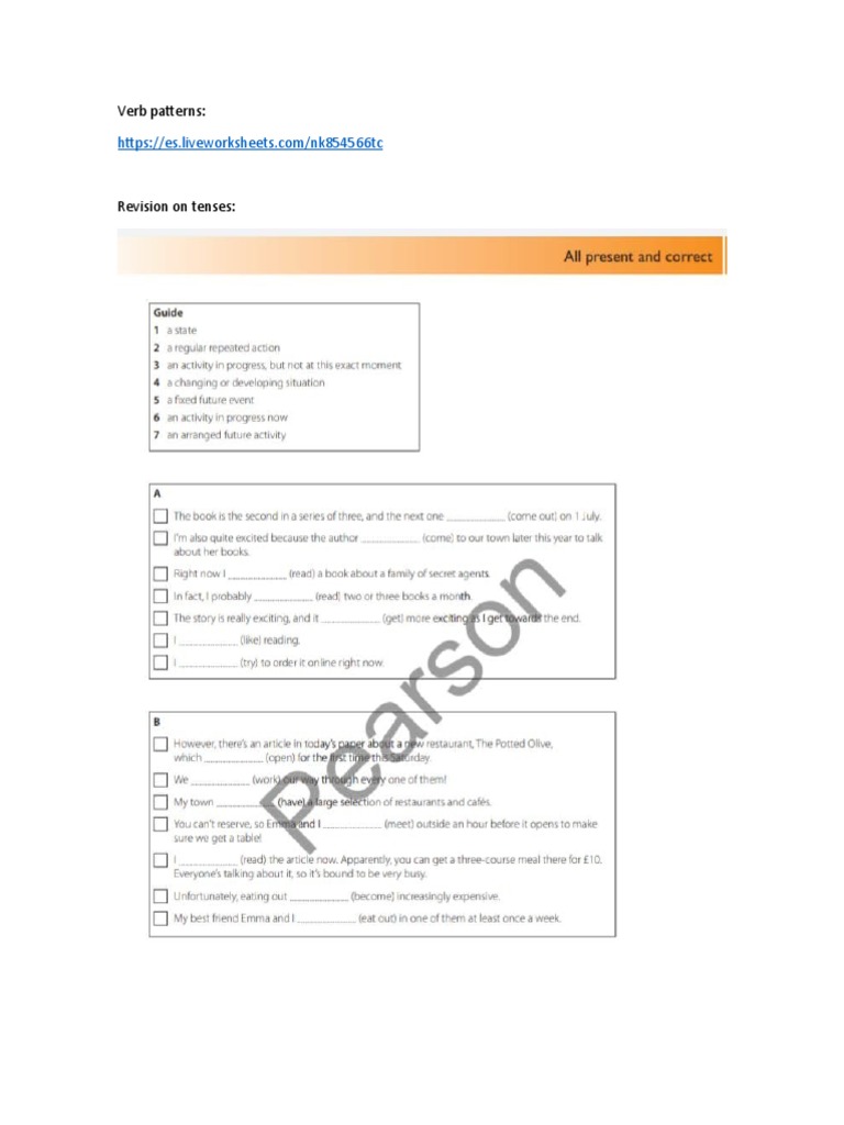 An Analysis of Verb Patterns and Tense Usage: A Guide to Improving ...