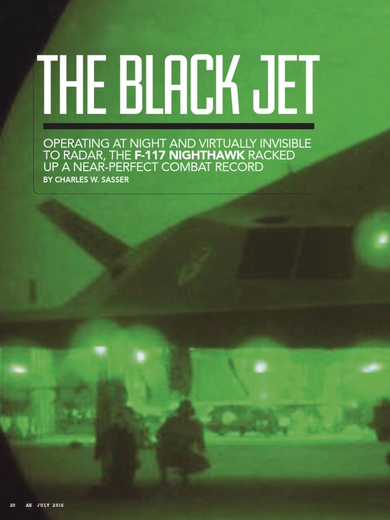 F 117 Night Hawk The Black Jet | PDF | Rocketry | Spaceflight Technologies