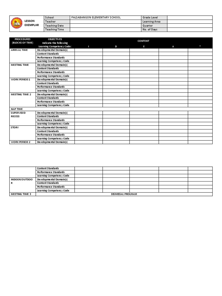 Pivot 4a Lesson Exemplar KINDER | PDF