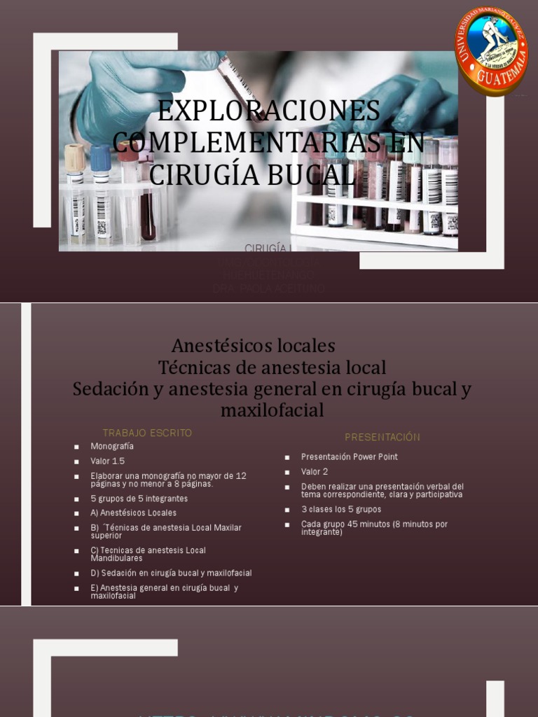 Exploraciones Complementarias en Cirugía Bucal | PDF | Leucocito | Sangre