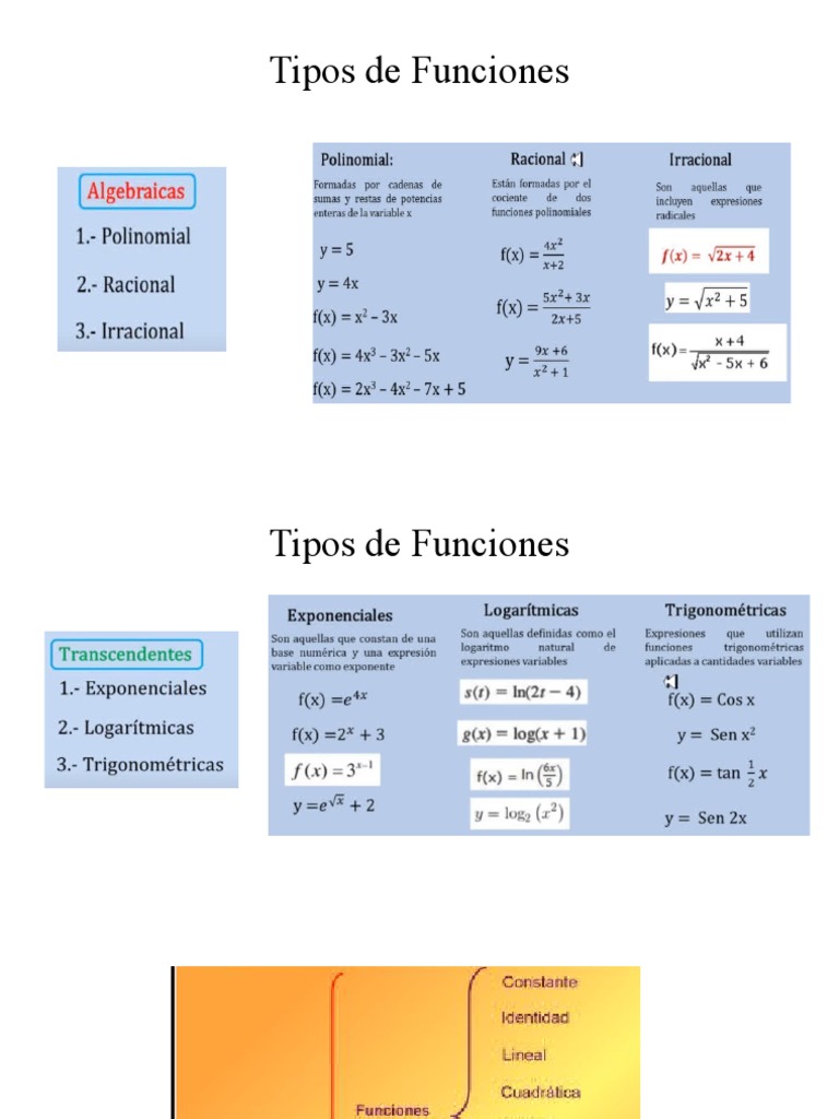 Tipos de Funciones | PDF