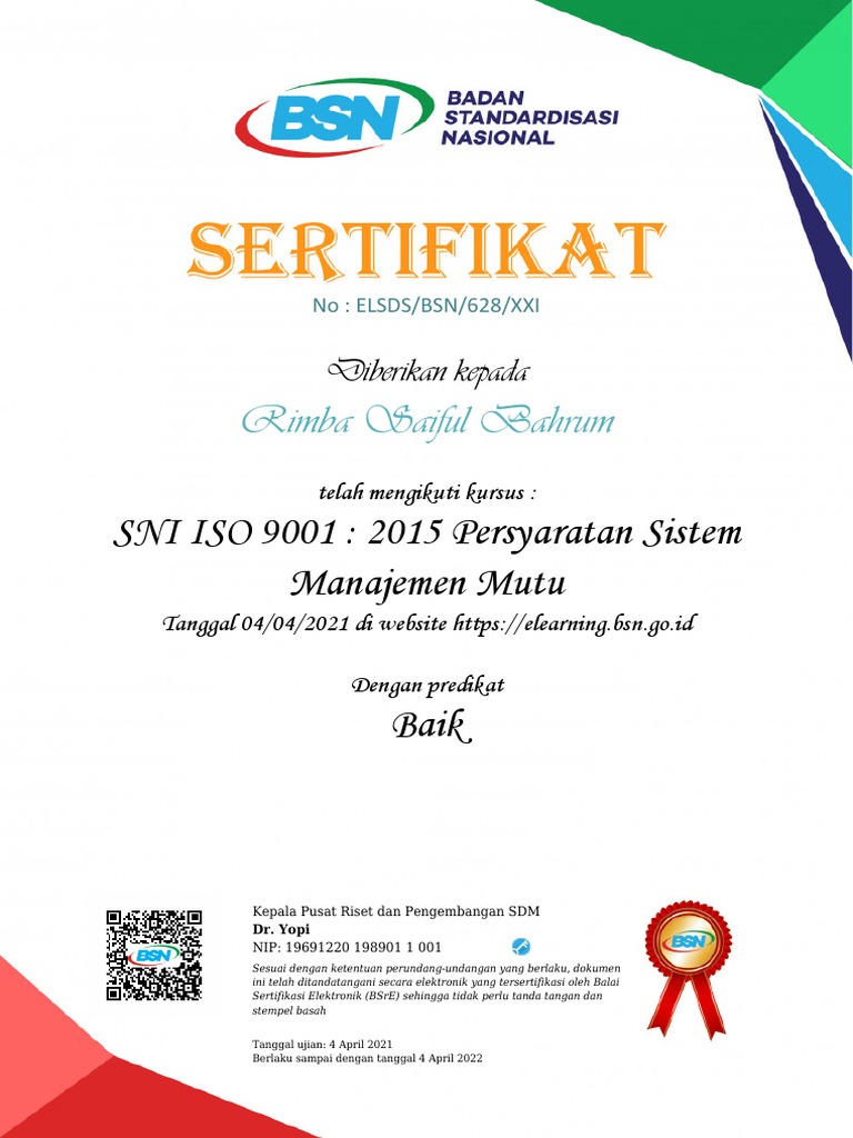 Iso Jaminan Mutu | PDF