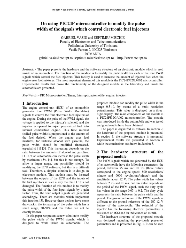 Injector PWM Modification | PDF | Fuel Injection | Amplifier