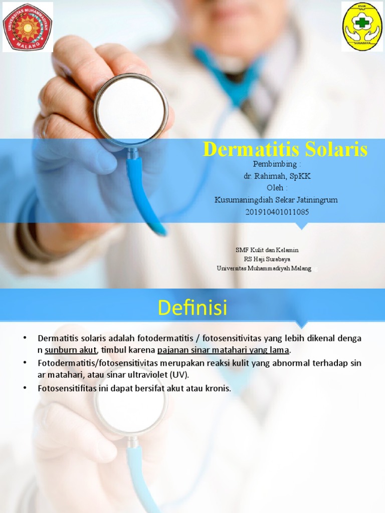 Dermatitis Solaris | PDF
