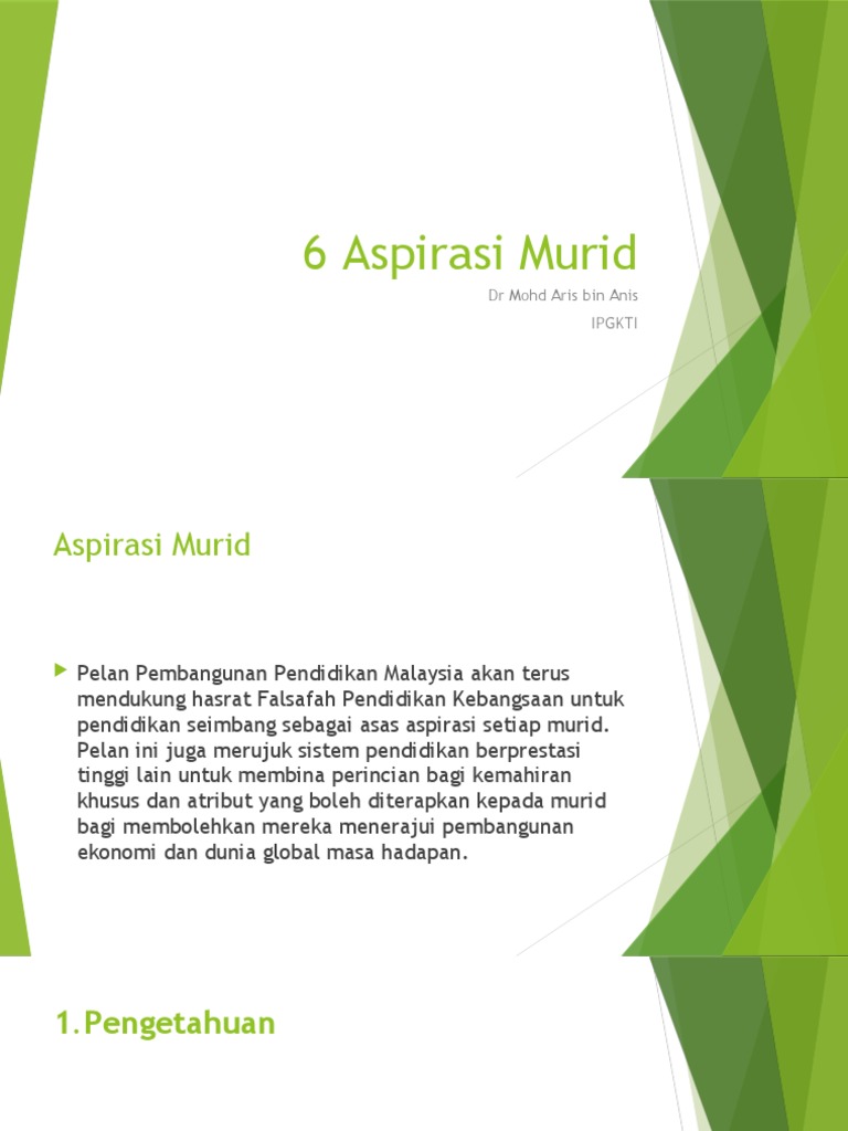 6 Aspirasi Murid | PDF