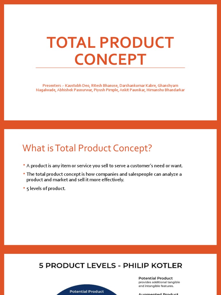 Total Product Concept | PDF | Product (Business) | Sales