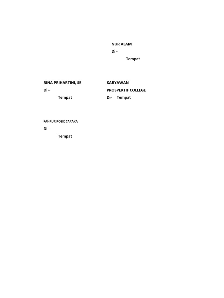 Label Undangan | PDF