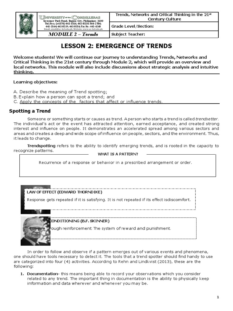 Module 2 Trends No Activity | PDF | Computer Network | Mass Media