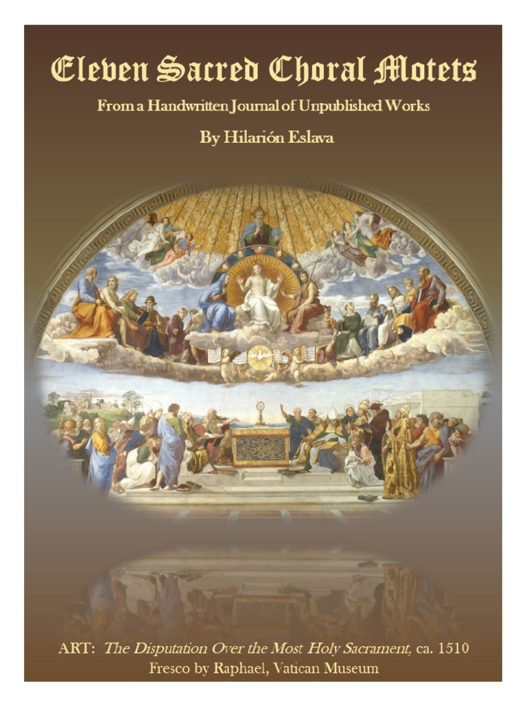 Eleven Sacred Choral Motets - Hilarión Eslava | PDF | Singing | Vocal Music