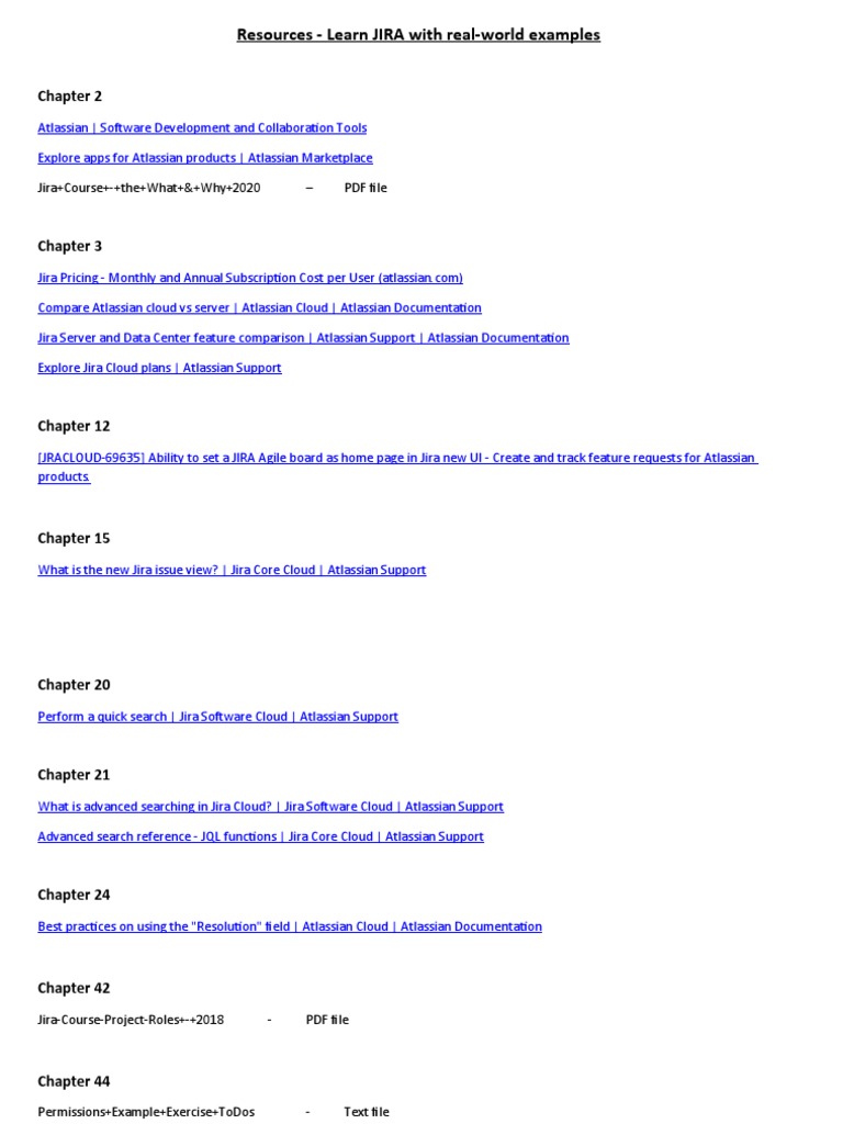 Resources - Learn JIRA With Real-World Examples | PDF