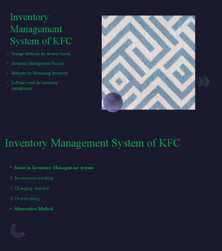 Inventory Management System of KFC | PDF