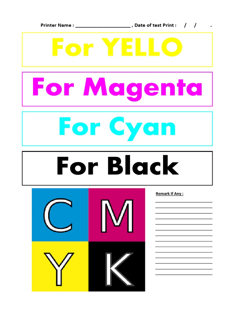 Color Test Print | PDF