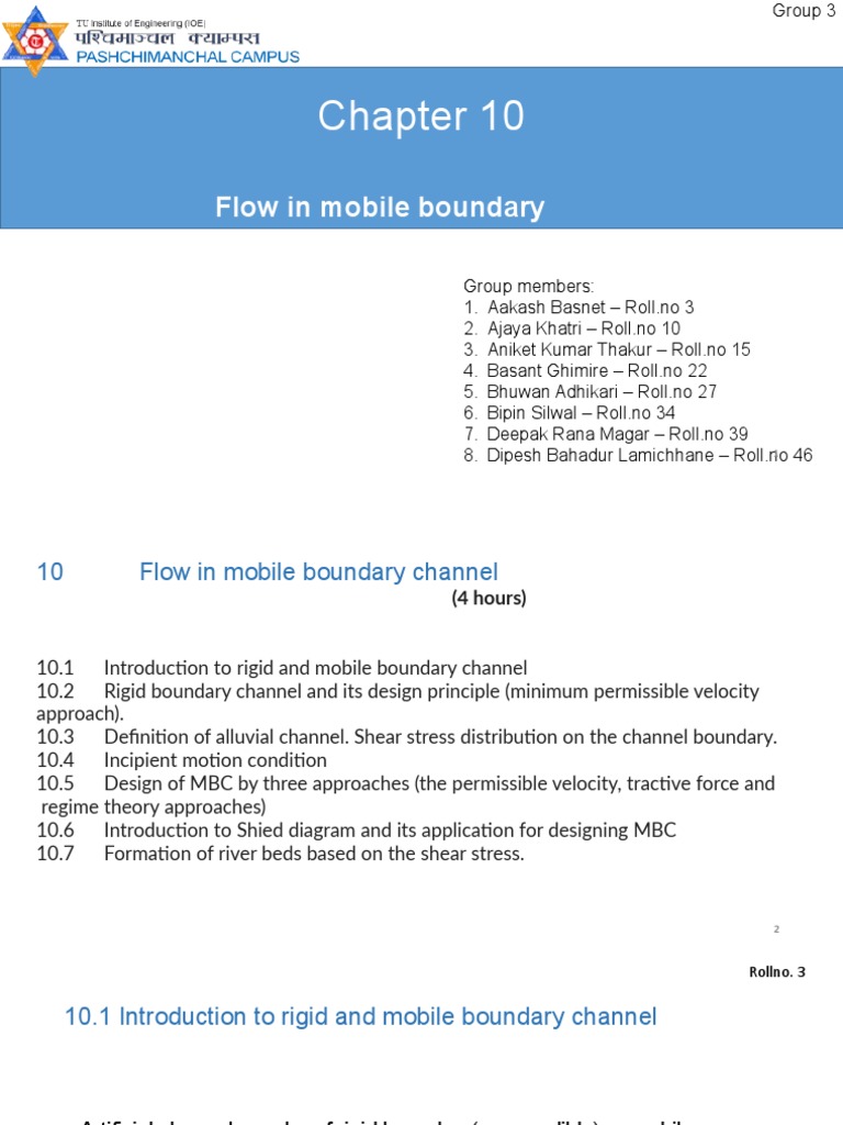 Mobile Boundary Channel Design Principles | PDF | Mechanics | Continuum ...