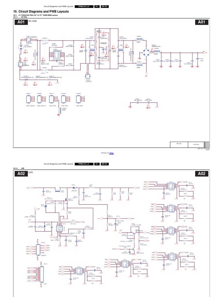 Circuit & PWB Layouts for 715G5194 | PDF | Electrical Engineering ...