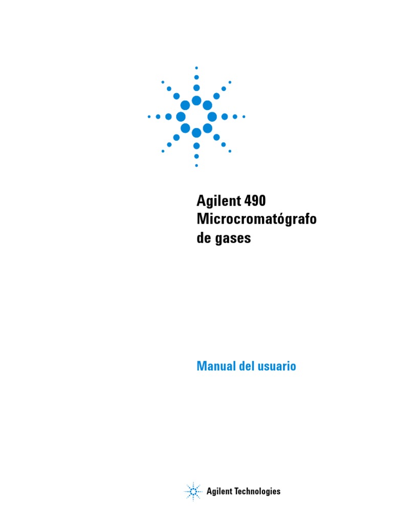 Agilent 490 Microcromatógrafo de Gases: Manual Del Usuario | PDF ...