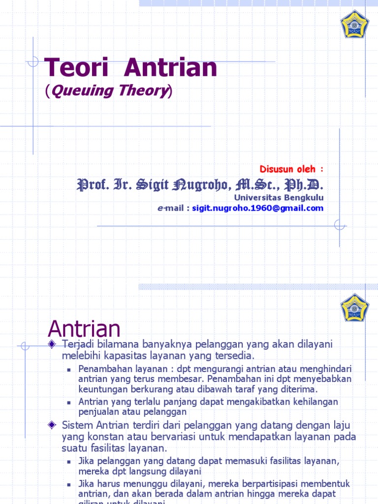 011 Teori Antrian | PDF