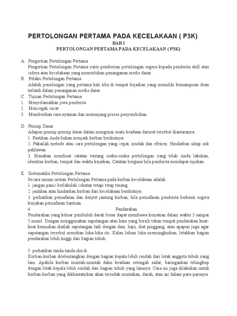 Makalah P3K Juga | PDF